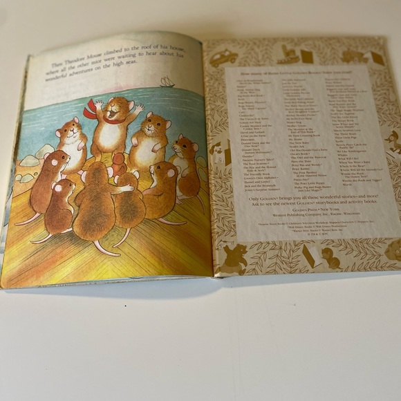 Little Golden Book | Other | Rare Vintage Theodore Mouse Goes To Sea A ...